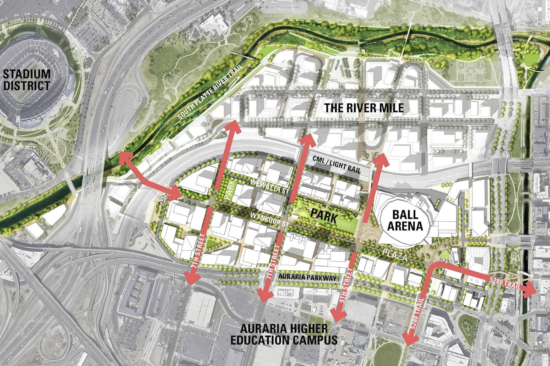 ZGF provides masterplan for Kroenke Sports & Entertainment's new mixed ...